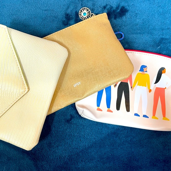 ipsy | Bags | 3 Ipsy Bags Neutral Colors Brand New Never Used | Poshmark
